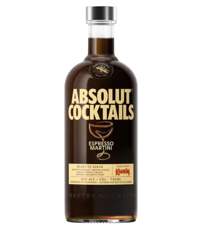 Absolut Vodka Cocktails Espresso Martini | The Barrel Tap