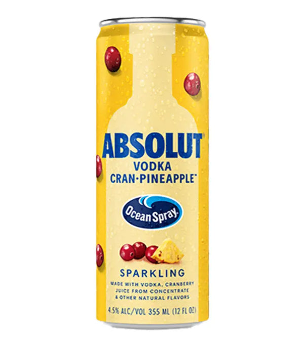 Absolut x Ocean Spray Vodka Cran Pineapple 4-Pack | The Barrel Tap