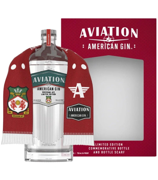 Aviation Gin Wrexham AFC Scarf Gift Set | The Barrel Tap
