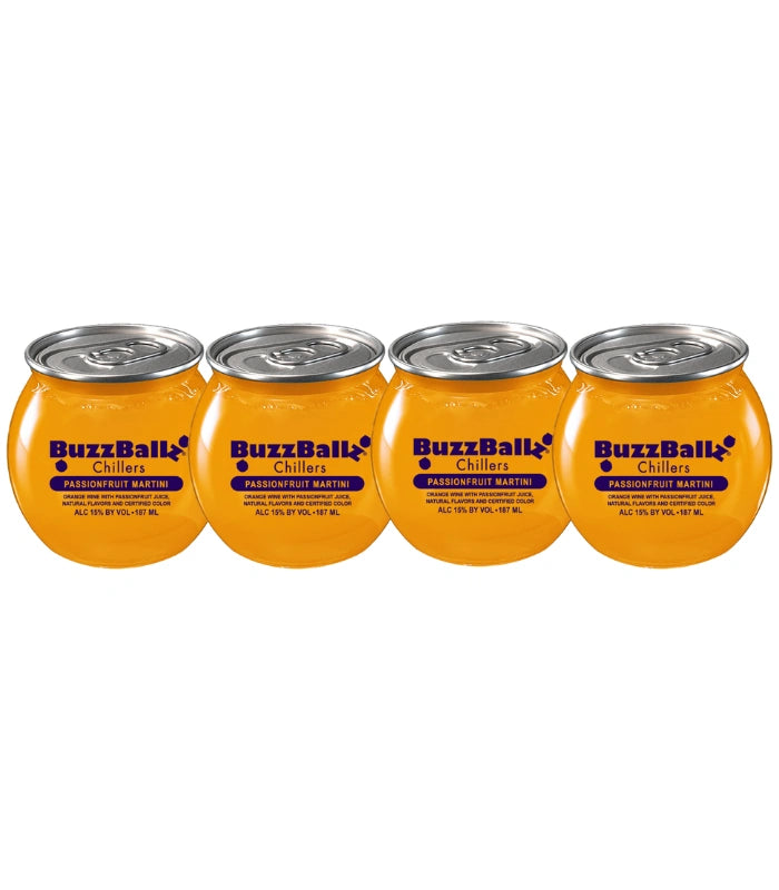 Buzzballz Passionfruit Martini Pre-Mixed Cocktails 4-Pack – The Barrel Tap