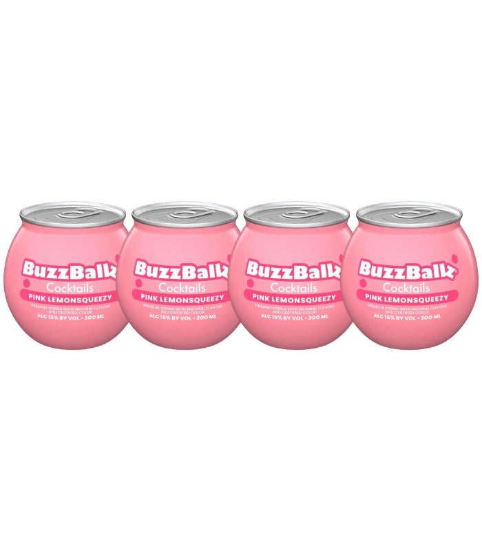 Buzzballz Pink Lemonsqueezy Pre-Mixed Cocktails | The Barrel Tap
