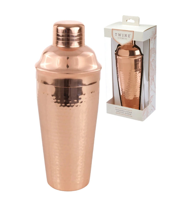 Hammered Cocktail Shaker in Copper by Twine | The Barrel Tap