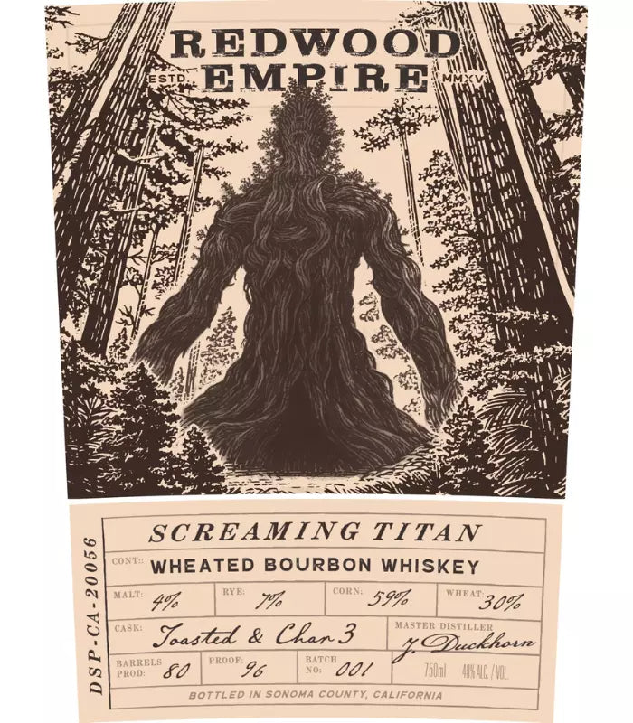 Redwood Empire Screaming Titan Wheated Bourbon | The Barrel Tap