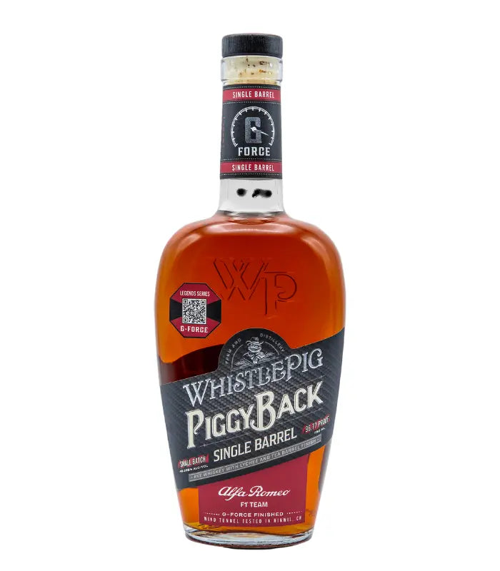 WhistlePig PiggyBack Single Barrel Whiskey G-Force Alfa Romeo F-1 Team ...