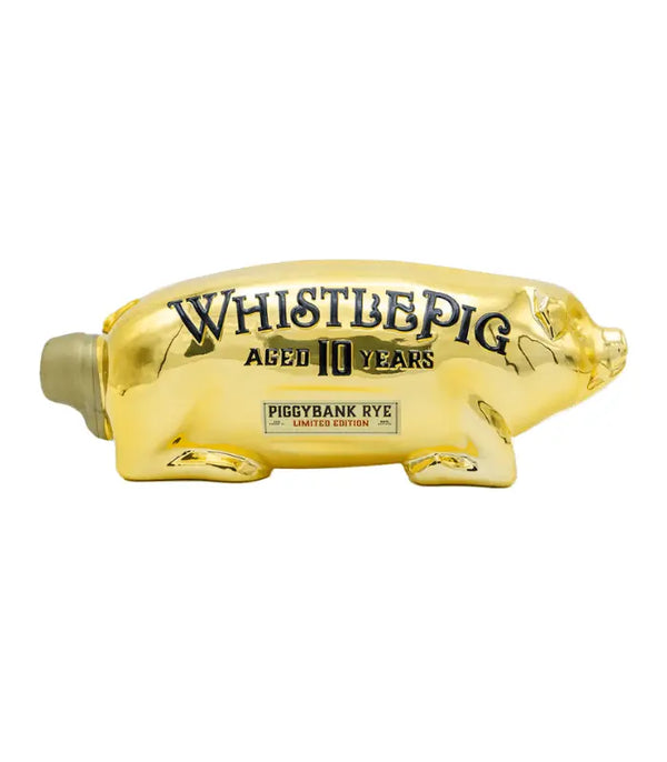 WhistlePig Limited Edition 10 Years Aged Gold Edition Piggybank Rye ...