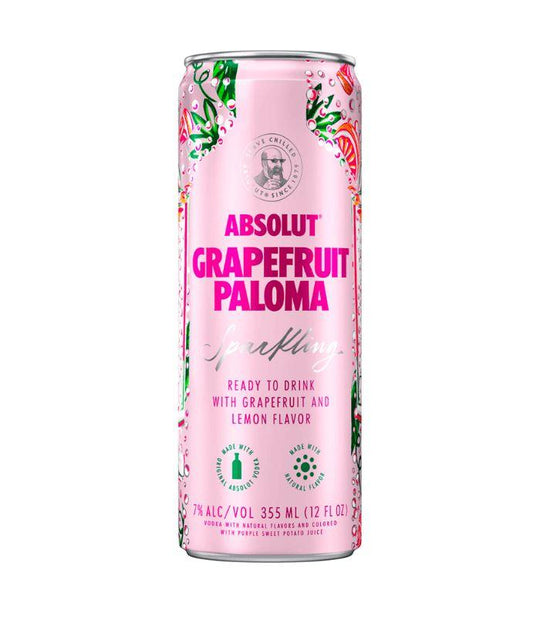 Buy Absolut Grapefruit Paloma RTD Cocktail 4 Pack Cans Online Liquor ...