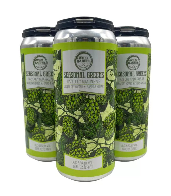 Buy Wild Barrel Brewing Seasonal Greens Hazy Juicy IPA 4-Pack Online ...