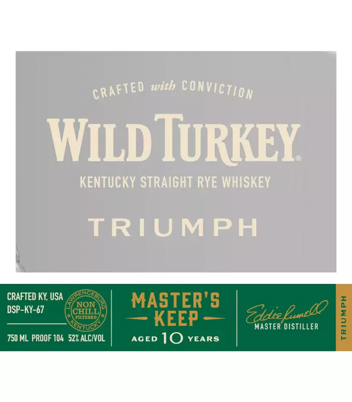 Buy Wild Turkey Master’s Keep Triumph 10 Year Straight Rye Online – The ...